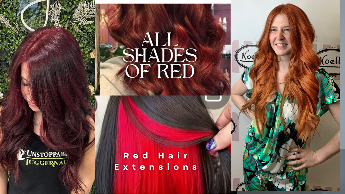 Fiery Red Color Hair Extensions: Vibrant and Bold – noellesalon